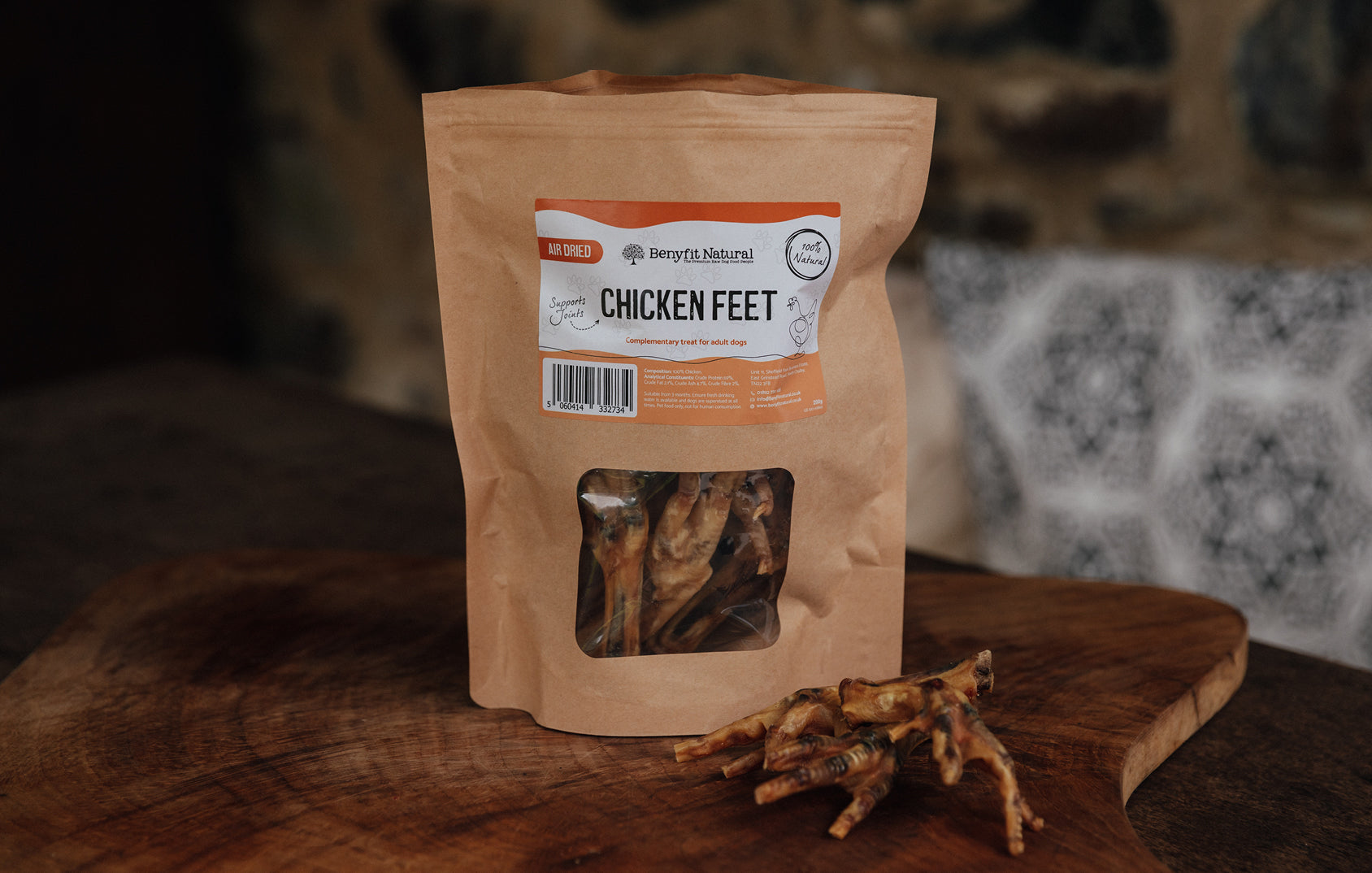 Benyfit Natural, Air Dried Chicken Feet | Edenmoor (formerly Pipers Farm)