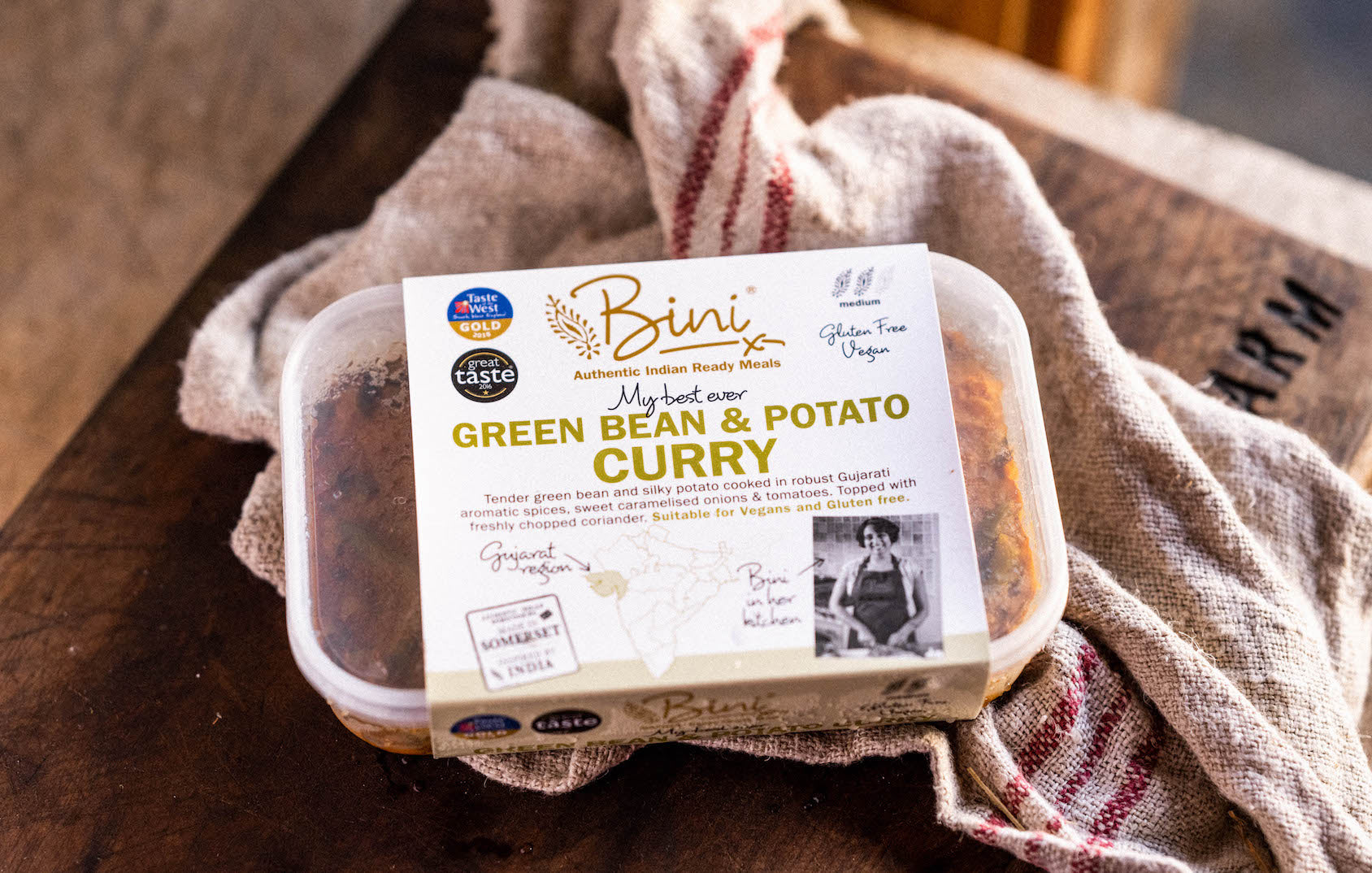Bini's Green Bean & Potato Curry Ready Meal | Edenmoor (formerly Pipers ...